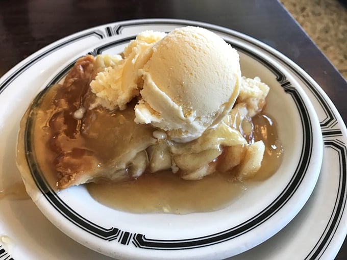 Apple pie &agrave; la mode: because after conquering Mount Pastrami, you deserve a sweet victory celebration.