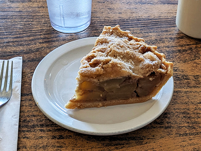 A slice of pie that doesn't need to be deconstructed, reimagined, or served with an artisanal ice cream&mdash;just honest-to-goodness fruit, flaky crust, and the promise of contentment.