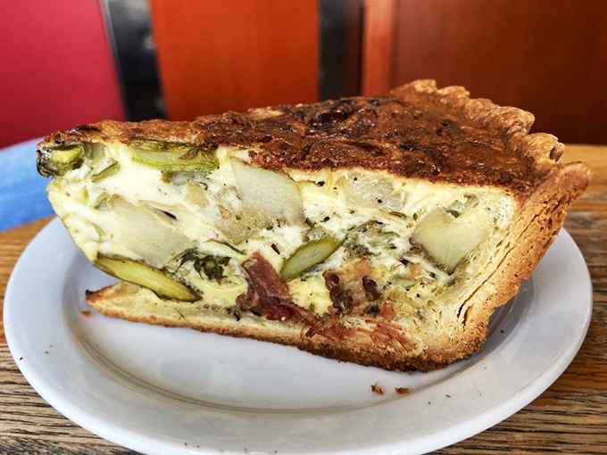 A bustling morning at Ken's&mdash;where Portlanders prove that rain won't keep them from exceptional pastry. Some things are worth getting wet for. 