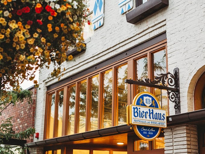 The sign that signals salvation for the pretzel-deprived. Like a lighthouse guiding hungry sailors, but instead of rocks, it's steering you away from mediocre snacks.