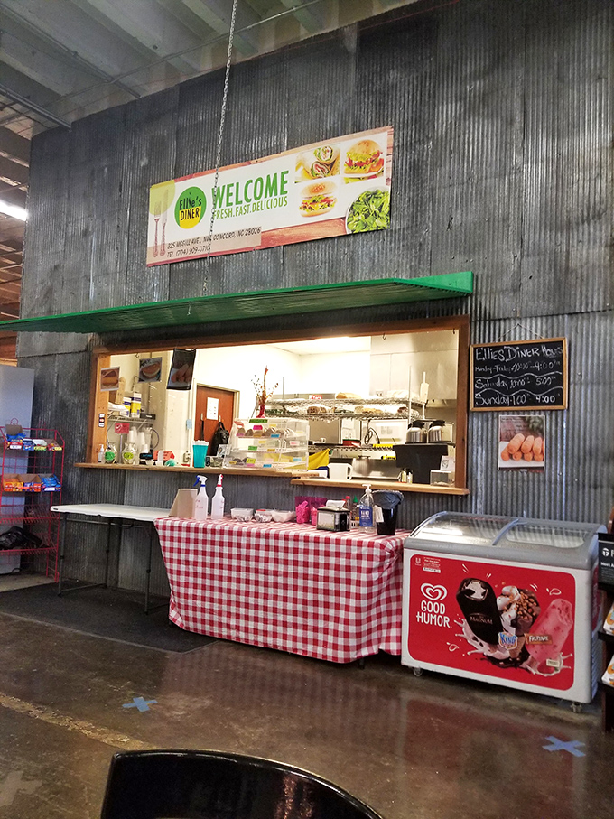 Even treasure hunters need fuel! Ellie's Diner serves up comfort food classics, because bargain-hunting builds an appetite worthy of those red-checkered tablecloths.