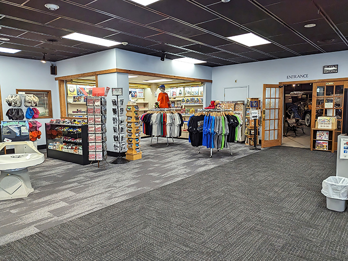 The museum's gift shop offers the perfect opportunity to bring home a miniature version of your dream car—no garage expansion required.