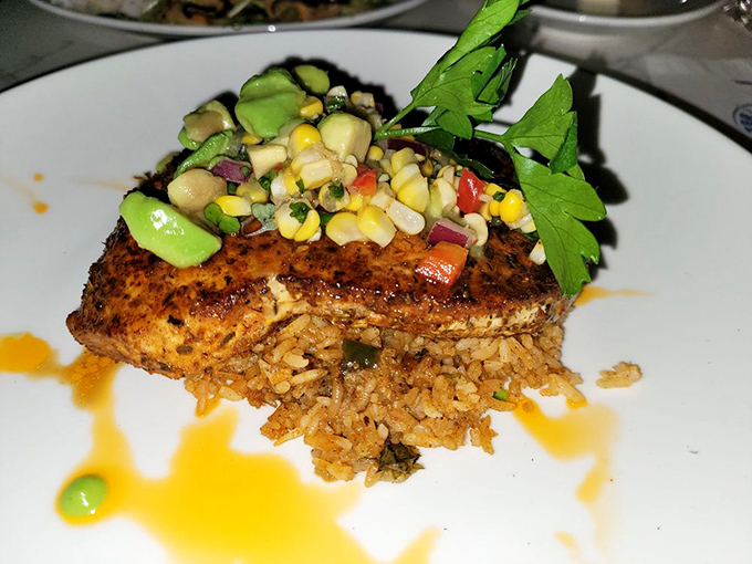 This isn't just swordfish&mdash;it's a vacation on a plate. The colorful corn salsa adds a southwestern twist to this oceanic delight.