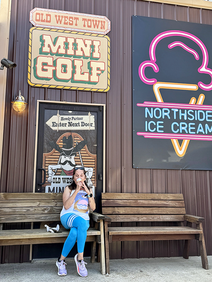 The best seat in the house isn't inside a fancy restaurant&mdash;it's on a simple bench with an extraordinary cone in hand.