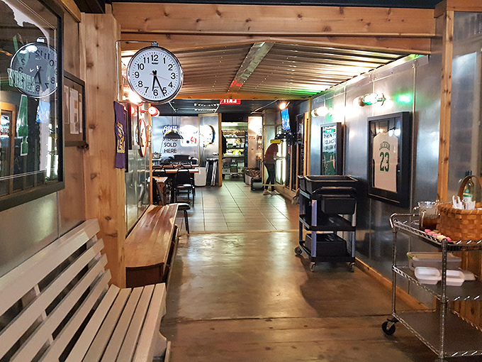 The waiting area speaks volumes: this is a place where anticipation builds and conversations flow as freely as the sweet tea.