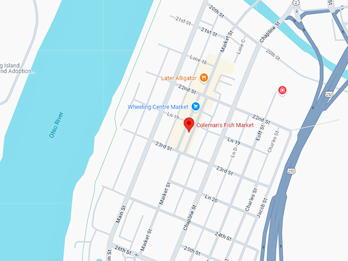 16 coleman's fish market map