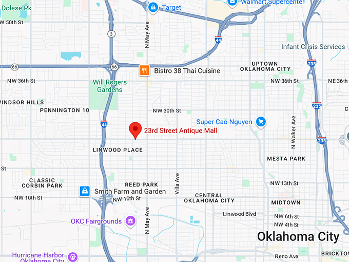 16. 23rd street antique mall map