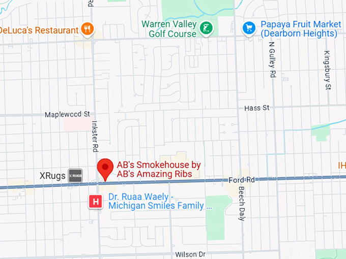 16. a.b.&rsquo;s smokehouse by a.b.'s amazing ribs map