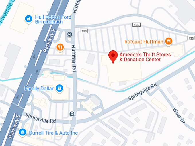 16. america's thrift stores & donation center map