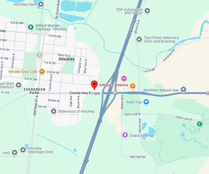 16. antiques america map