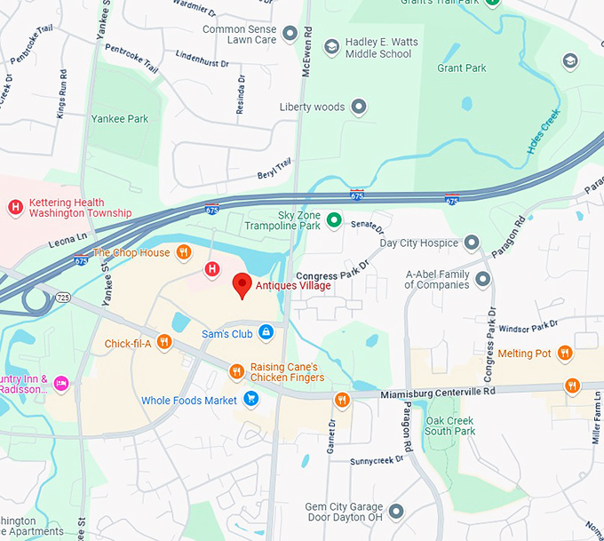 16. antiques village map