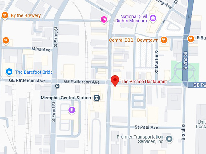 16. arcade restaurant map