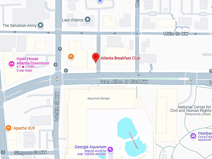 16. atlanta breakfast club map