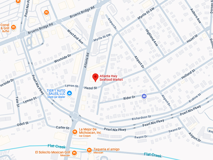 16. atlanta hwy seafood market map