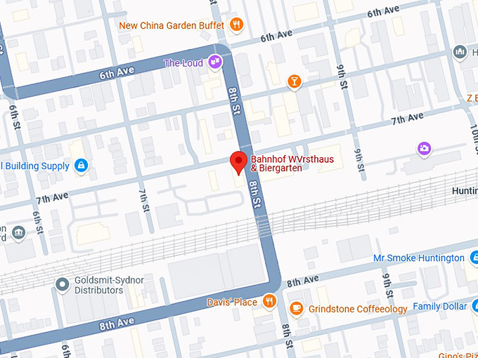 16. bahnhof wvrsthaus & biergarten map