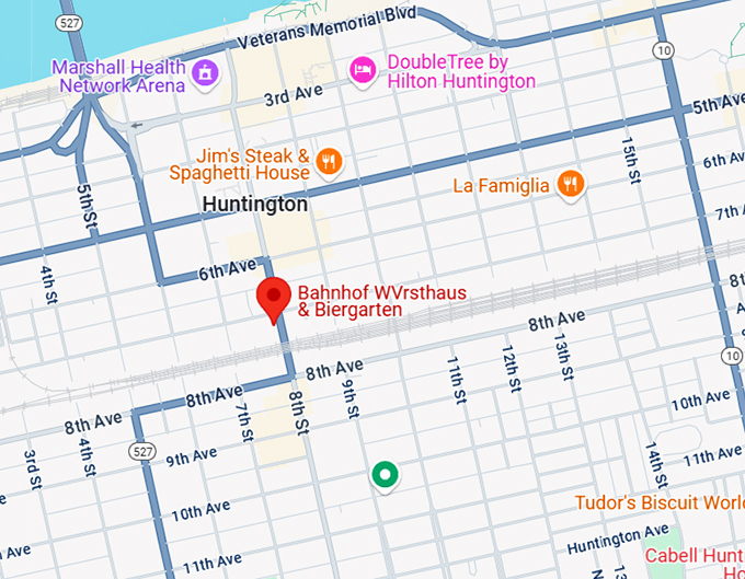 16. bahnhof wvrsthaus & biergarten map