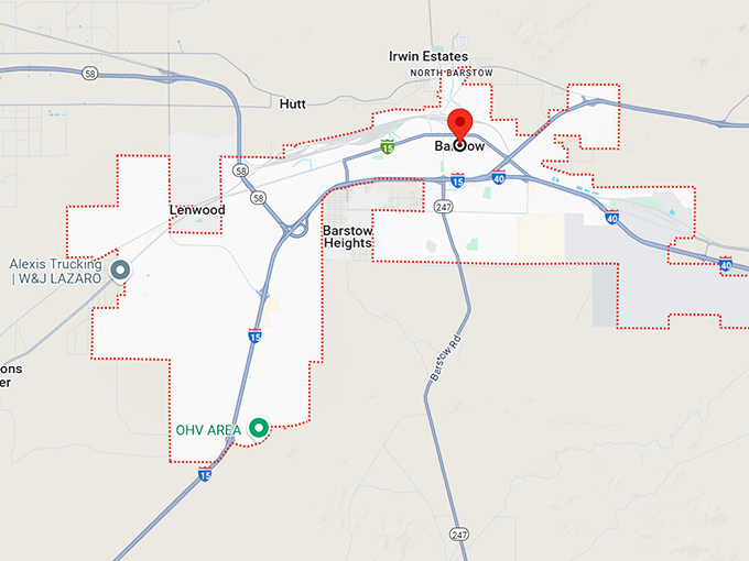 16. barstow california map