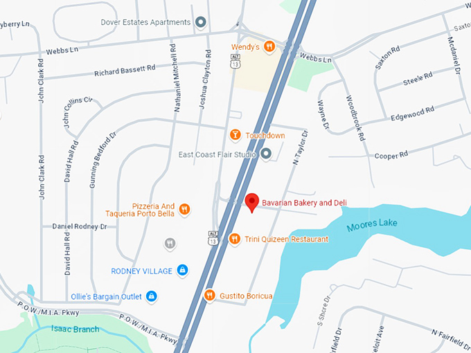 16. bavarian bakery and deli map
