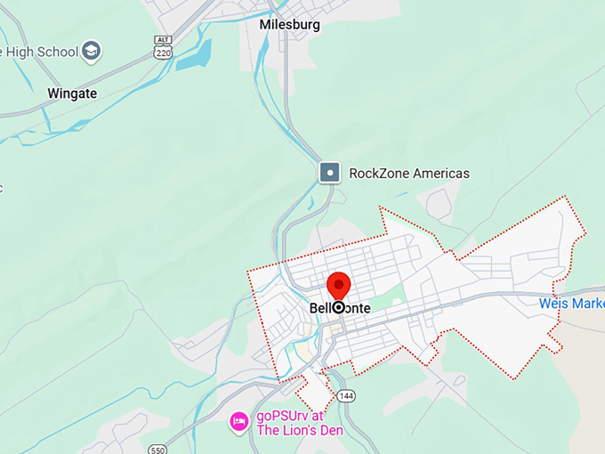 bellefonte, pa map