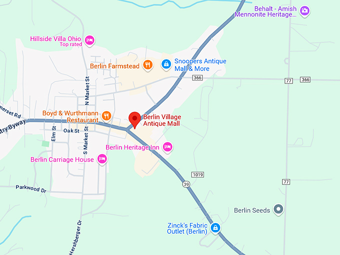 16. berlin village antique mall map