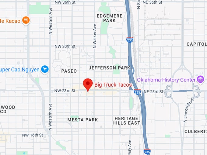 16. big truck tacos map