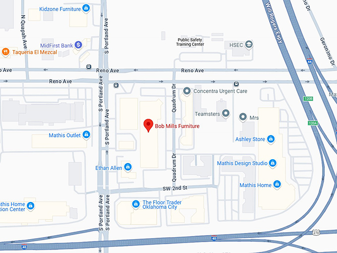 16. bob mills furniture map