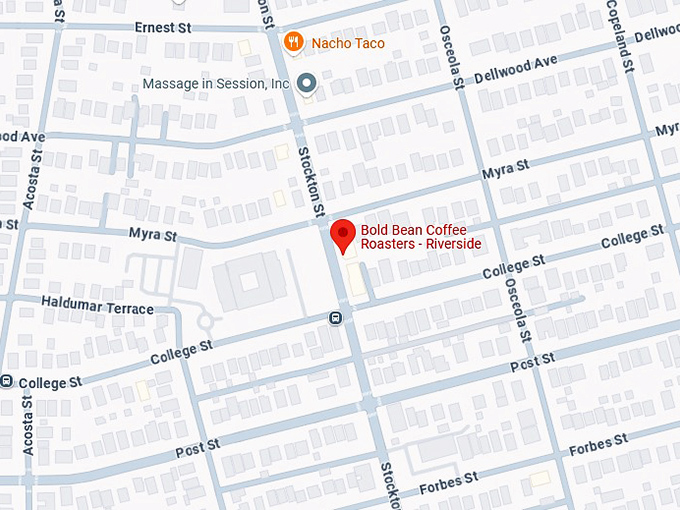 16. bold bean coffee roasters riverside map