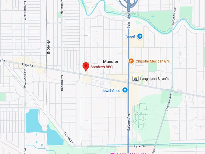 16. bombers bbq map
