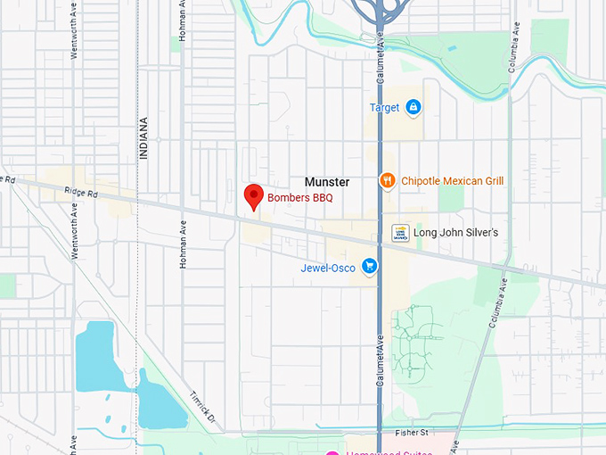16. bombers bbq map