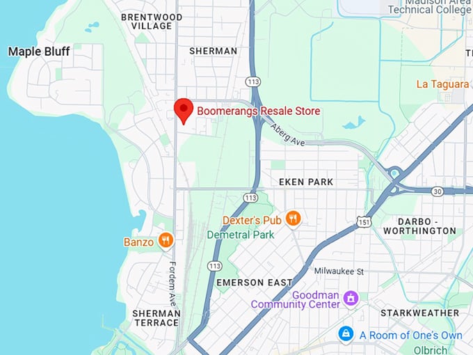 16. boomerangs resale store map