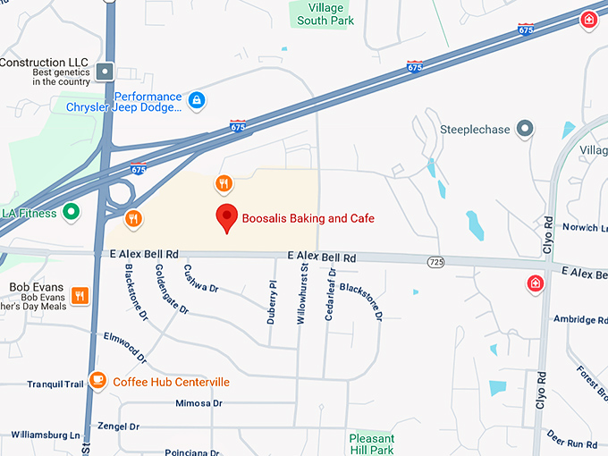 16. boosalis baking and cafe map