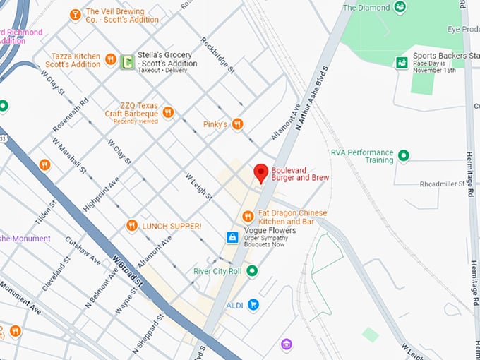 16. boulevard burger and brew map