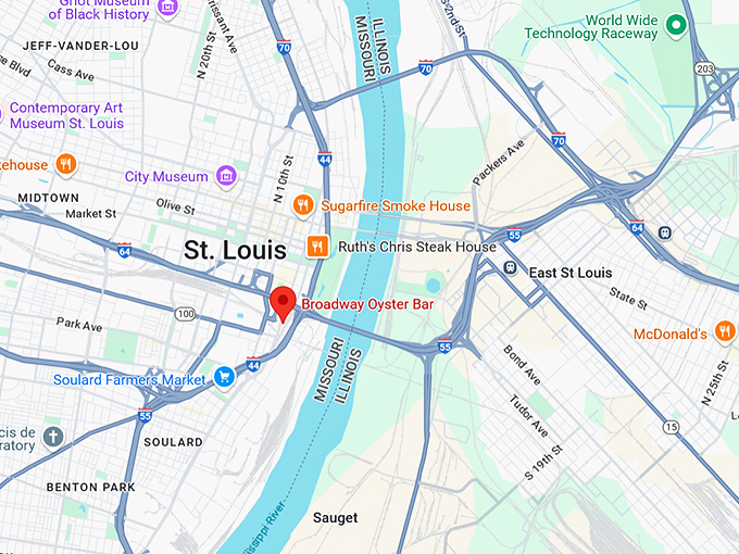 16. broadway oyster bar map