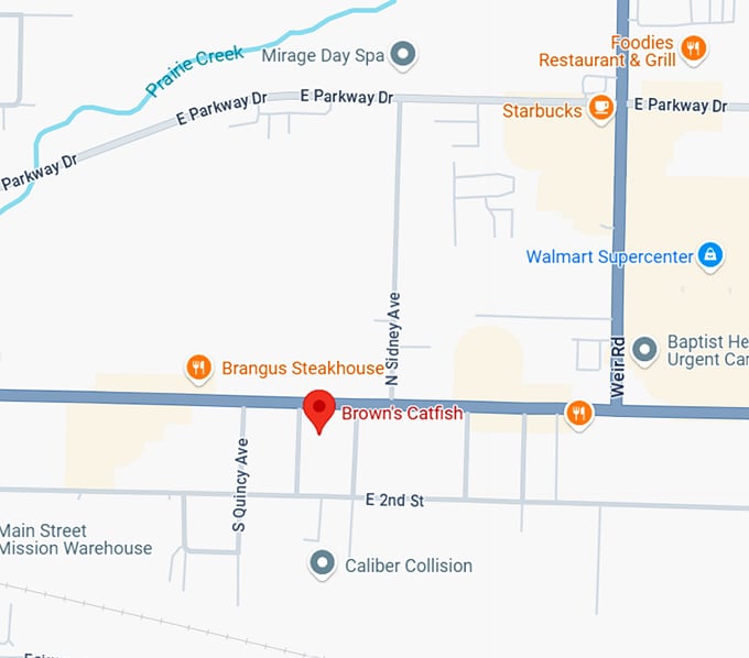 16. brown's catfish map