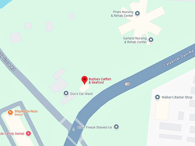 16. bubba's catfish & seafood map