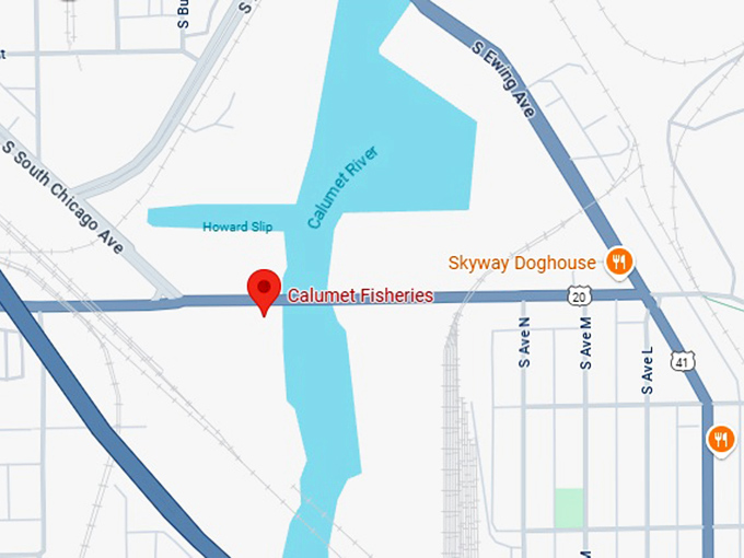 16. calumet fisheries map