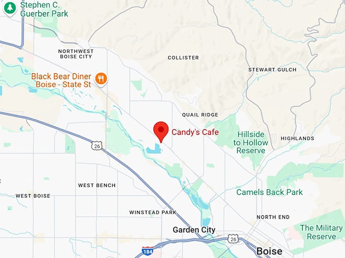 16. candy's cafe map