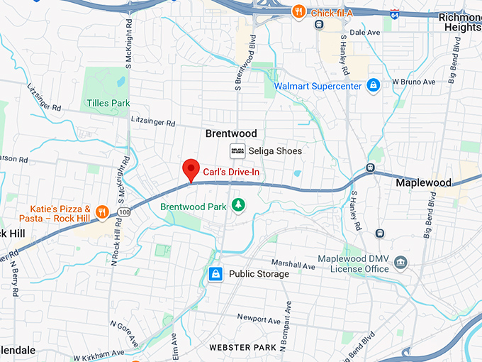 16. carl&rsquo;s drive in map