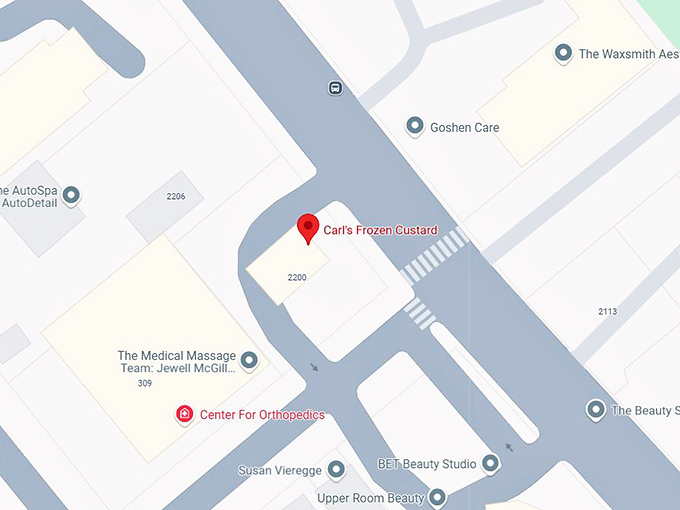 16. carl's frozen custard map