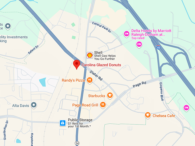 16. carolina glazed donuts map