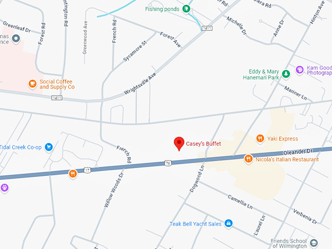 16. casey's buffet map