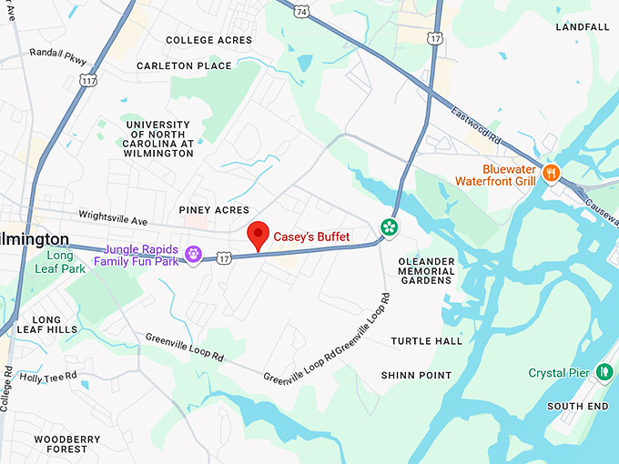 16. casey&rsquo;s buffet map