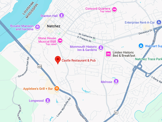 16. castle restaurant & pub map