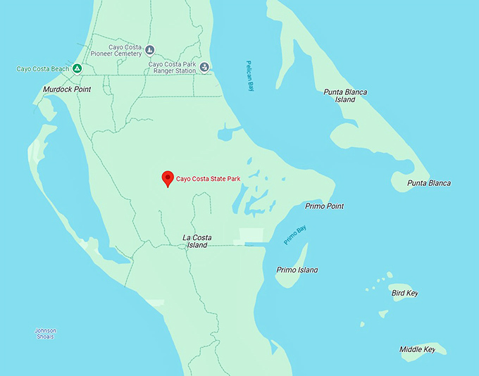16. cayo costa state park map