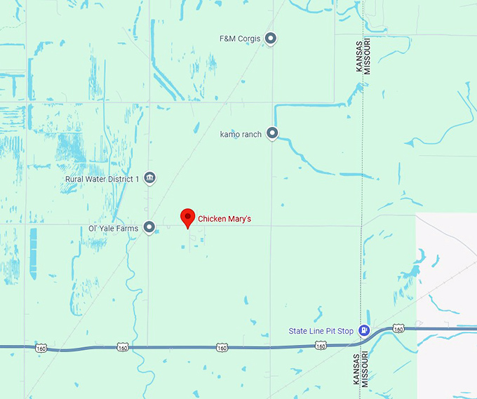 16. chicken mary's map