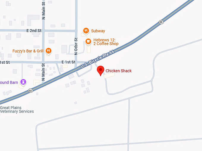 16. chicken shack map