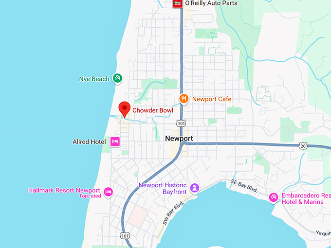 16. chowder bowl map