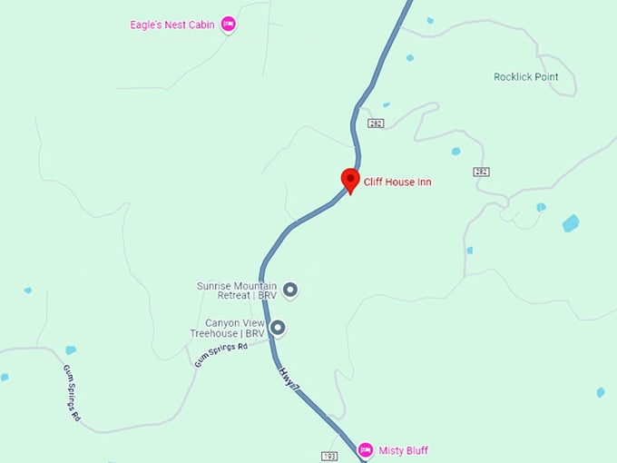 16. cliff house inn map