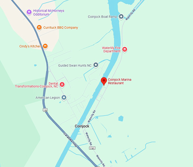 Where: 321 Waterlily Rd, Coinjock, NC 27923