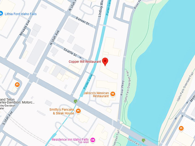 16. copper rill restaurant map